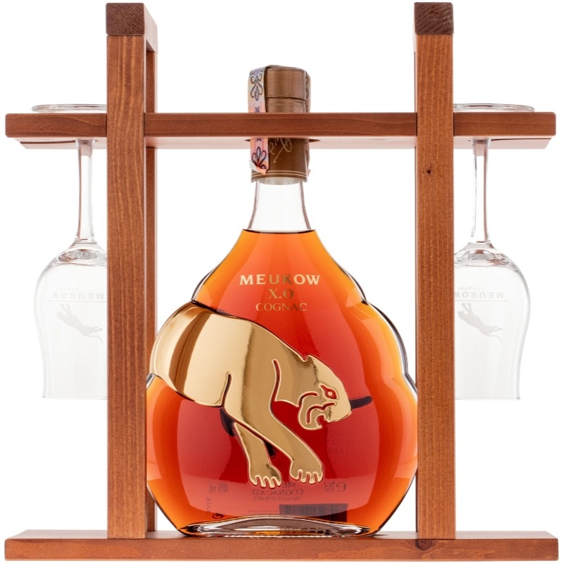 MEUKOW XO COGNAC RACK WITH GLASSES from Platina Liquor
