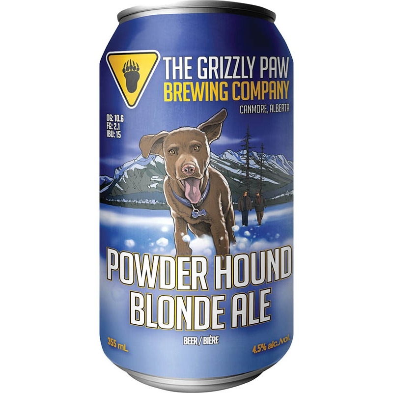 GRIZZLY PAW POWDER HOUND BLONDE ALE 355M from Platina Liquor