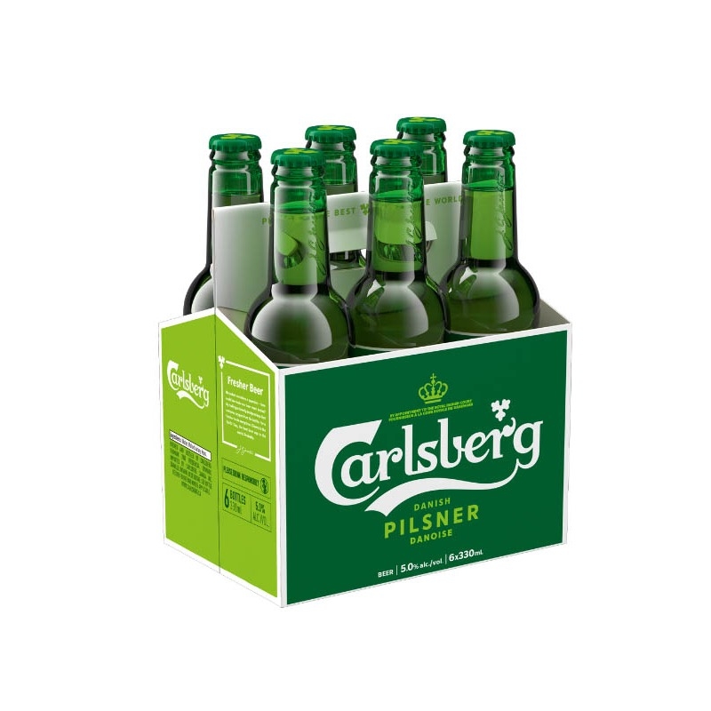 CARLSBERG PILSNER 6X330ML BOTTLES (DP) from Platina Liquor