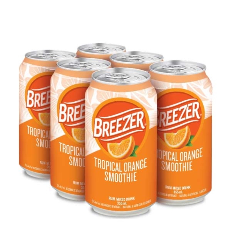 BREEZER TROPICAL ORANGE SMOOTHIE 6-PACK from Platina Liquor