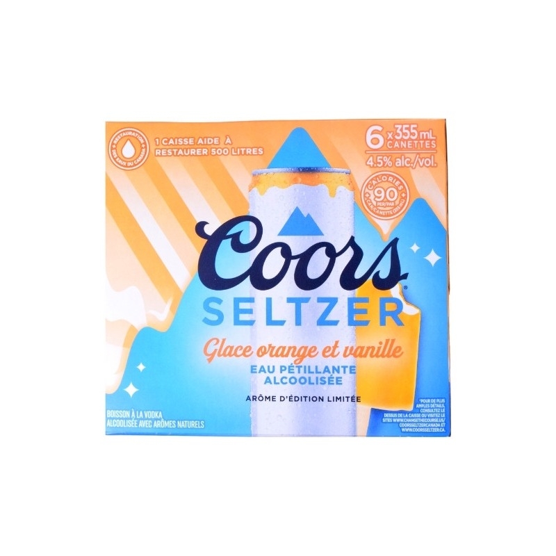 COORS SELTZER ORANGE CREAM POP from Platina Liquor