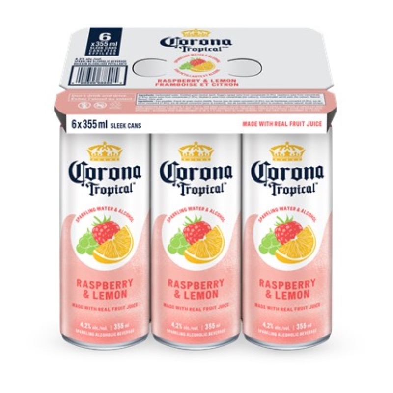 Shop Online CORONA TROPICAL RASPBERRY LEMON 6X355ML from Calgary