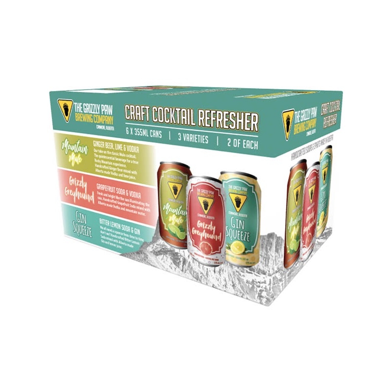 GRIZZLY PAW COCKTAIL REFRESHER 4X6 CLS from Platina Liquor