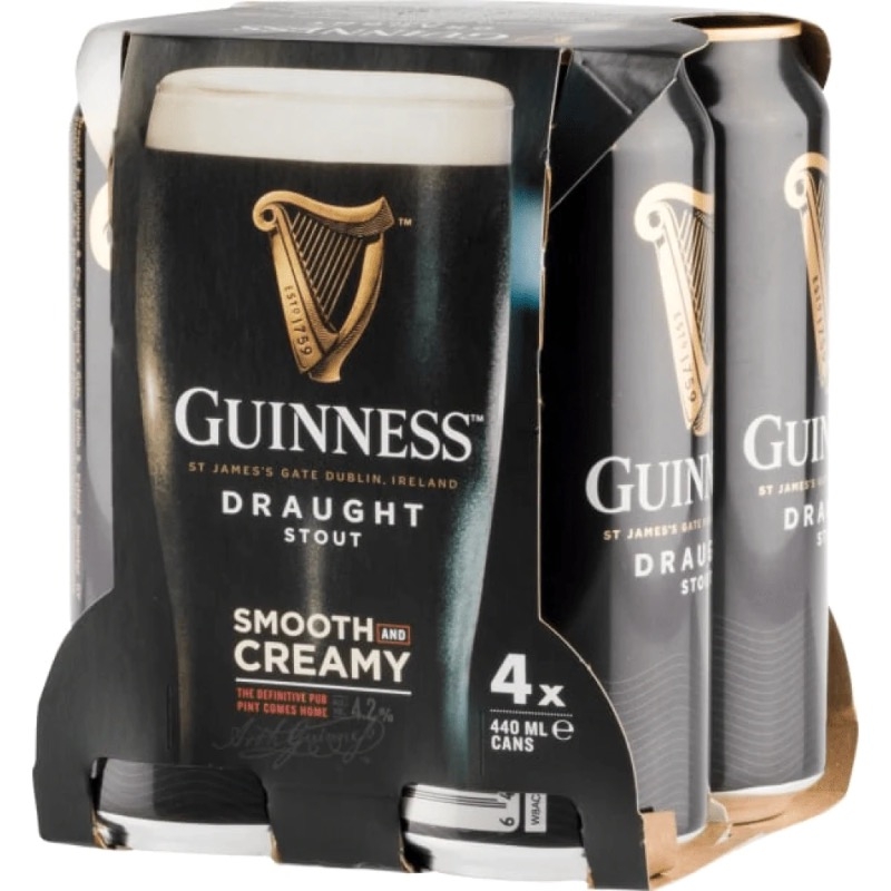 GUINNESS DRAUGHT (CANS) 4-PACK from Platina Liquor