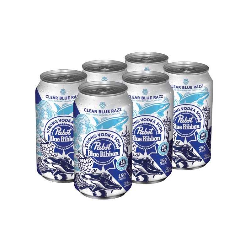 PABST STRONG VODKA SODA 6X355ML from Platina Liquor